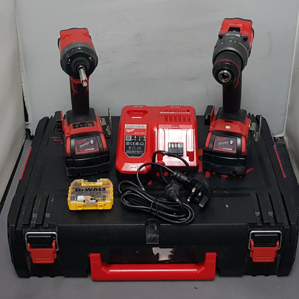 Pre-owned Milwaukee Combi & Impact Set - Like New! - Own4Less